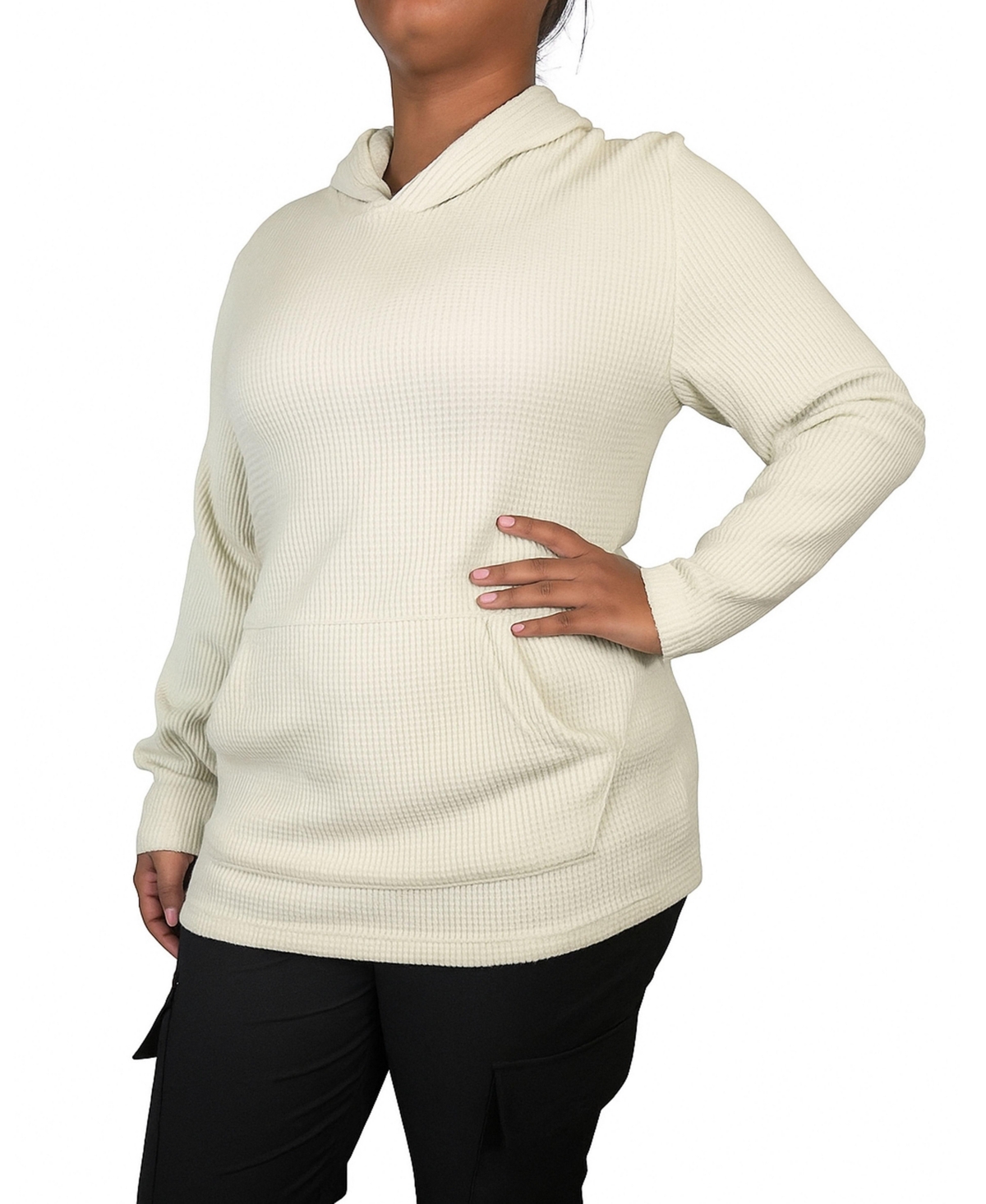 Click here for Blue Ice Womens Loose Fit Waffle Knit Thermal Pull... prices