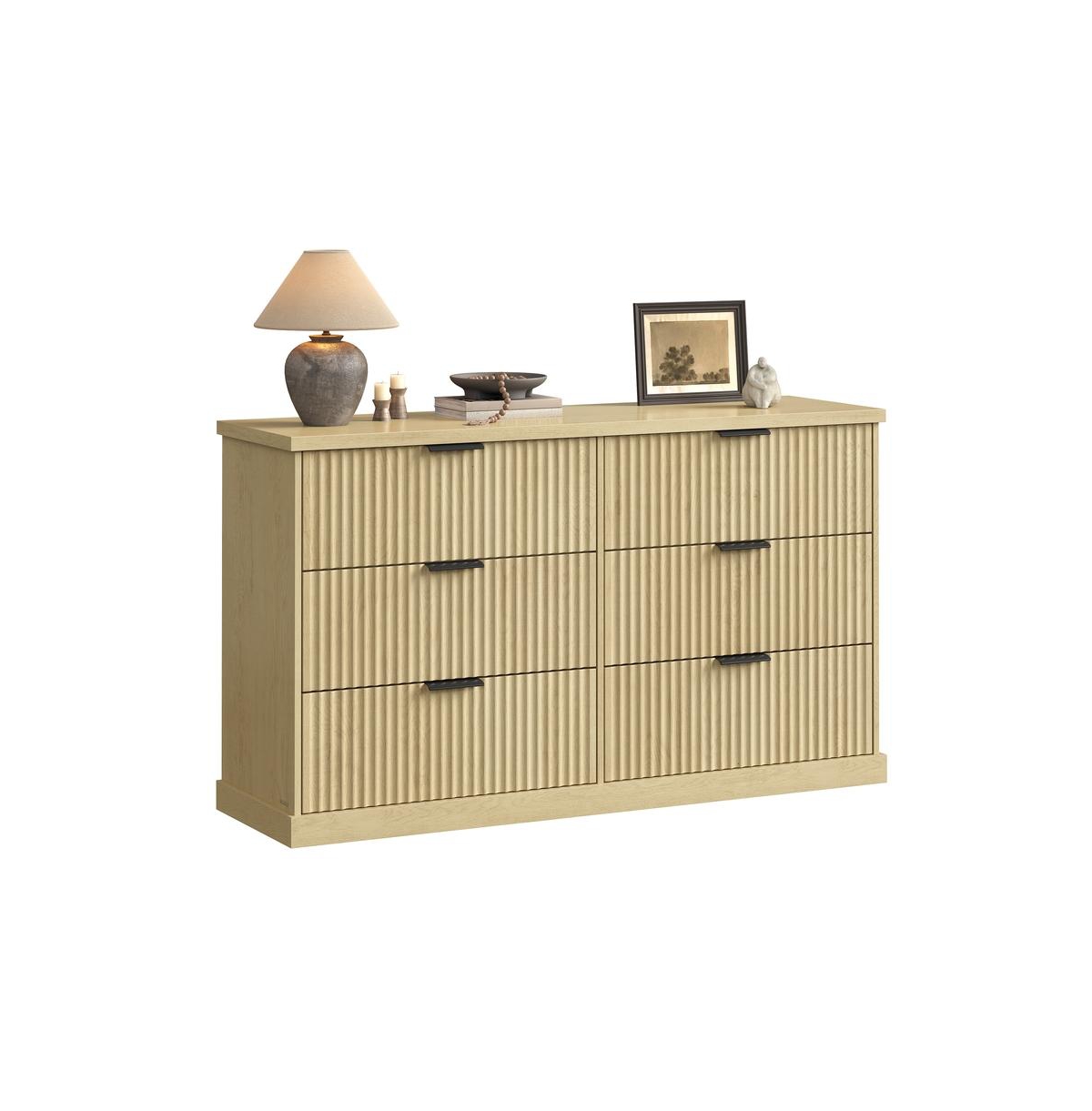 Click here for Slickblue 6 Drawer Bedroom Storage Dresser Double... prices