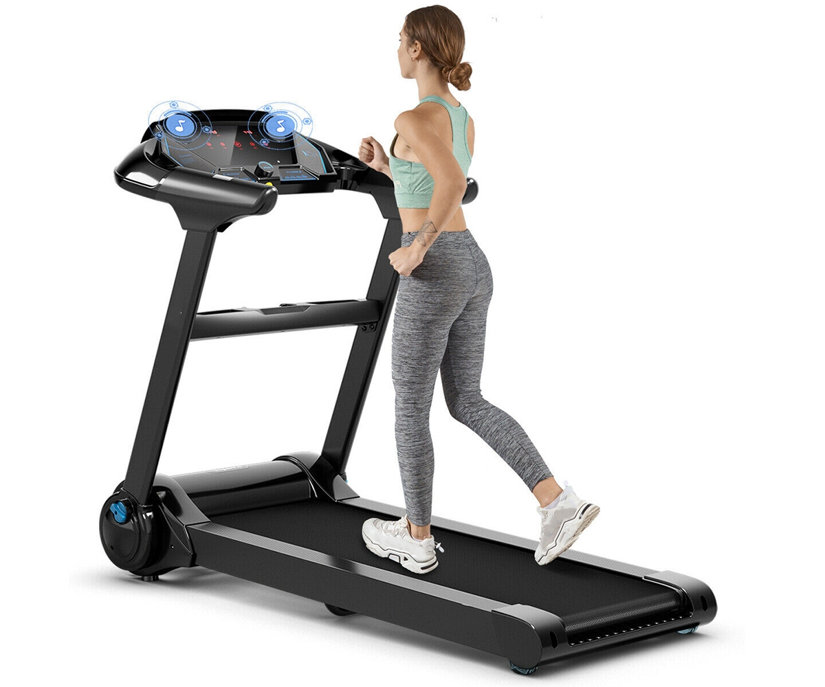 Click here for Black Folding Treadmill with Built In Bluetooth Sp... prices