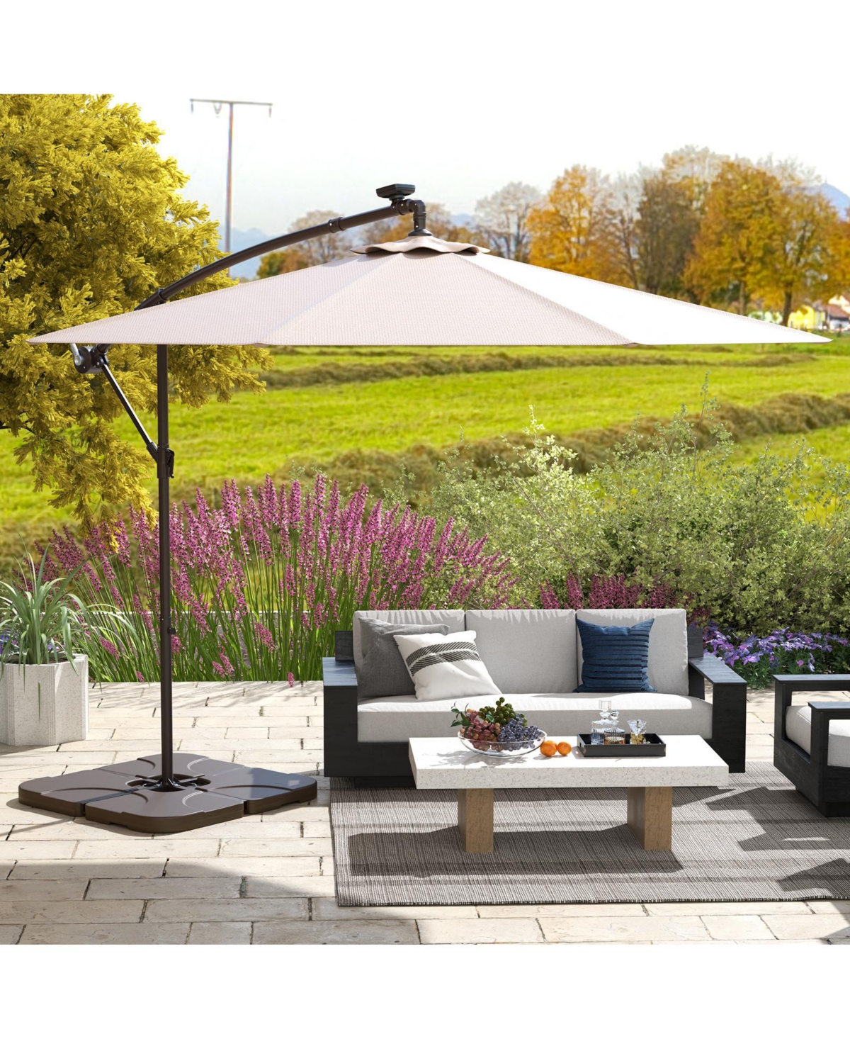 Click here for Sugift 20 in Water Filled Patio Umbrella Base Plat... prices