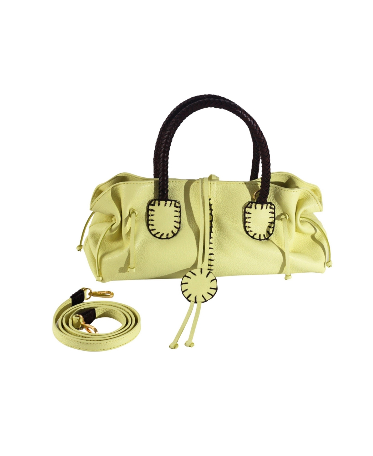 Click here for Carlos Falchi Mini Satchel Top Grain Leather Bag -... prices