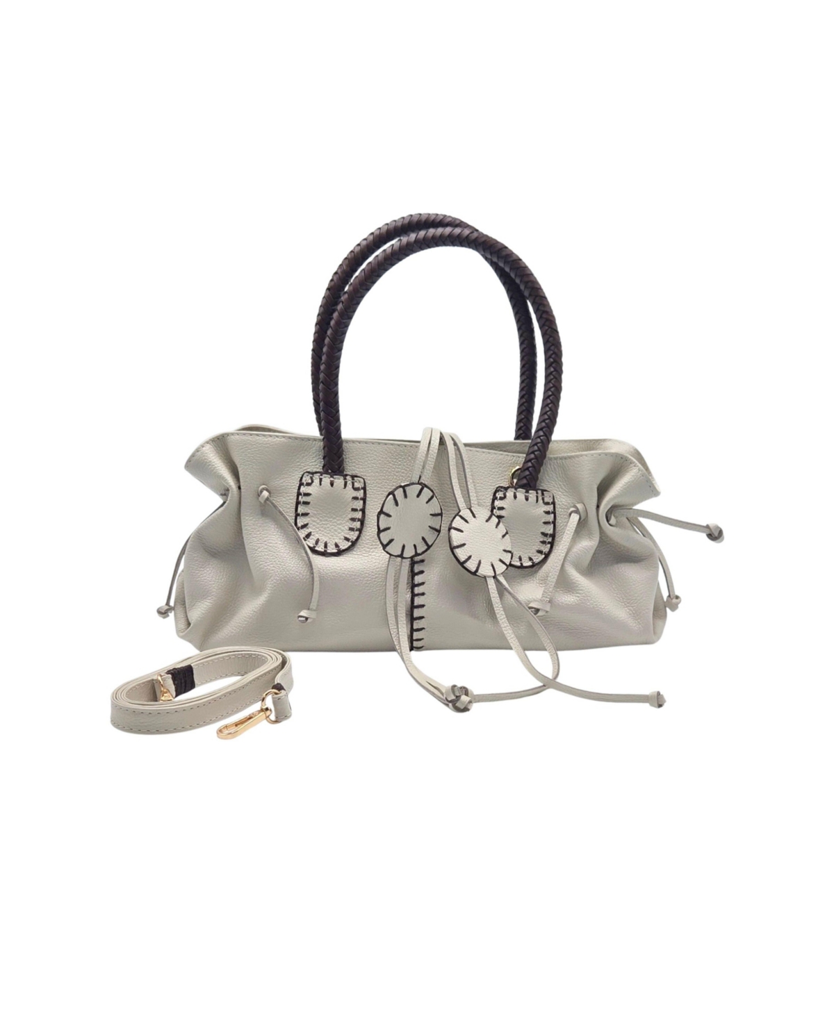 Click here for Carlos Falchi Mini Satchel Top Grain Leather Bag -... prices