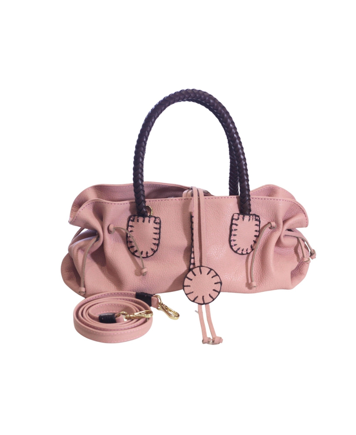 Click here for Carlos Falchi Mini Satchel Top Grain Leather Bag -... prices