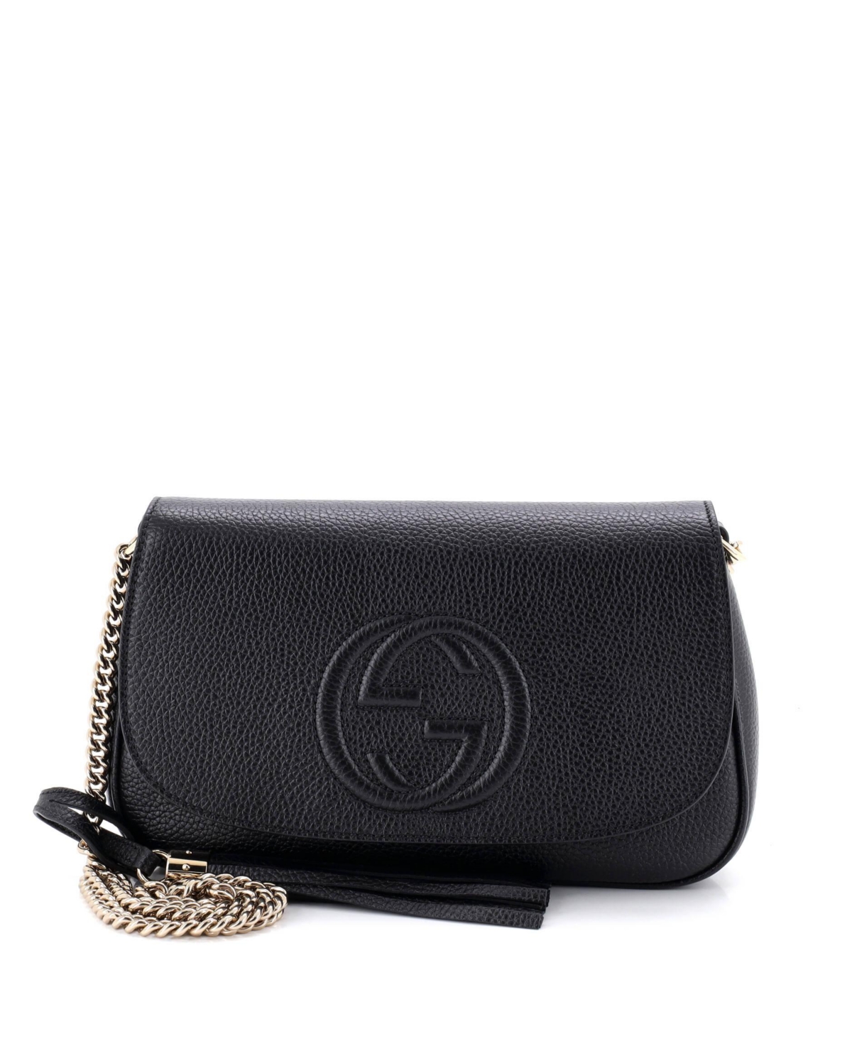 Click here for Pre-Owned Gucci Medium Soho Chain Crossbody Bag Le... prices