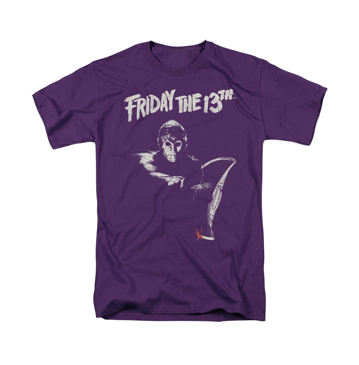 Click here for Friday The 13th Mens Ax T-Shirt - Purple prices