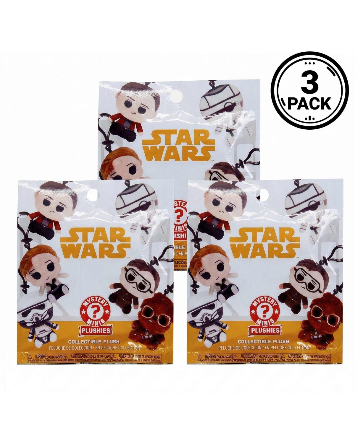 Click here for Funko Pack of 3 Mystery Mini Plush Keychains Solo:... prices
