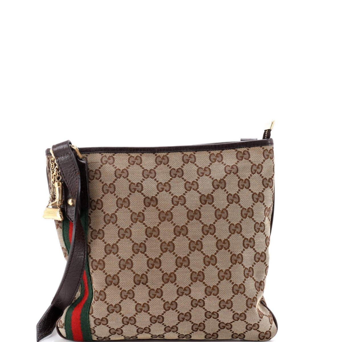 Click here for Pre-Owned Gucci Jolicoeur Messenger Bag Gg Canvas... prices