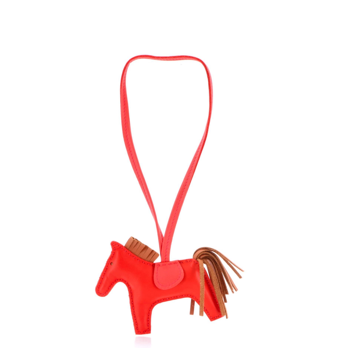 Click here for Pre-Owned HERMES Pm GriGri Rodeo Bag Charm Leather... prices