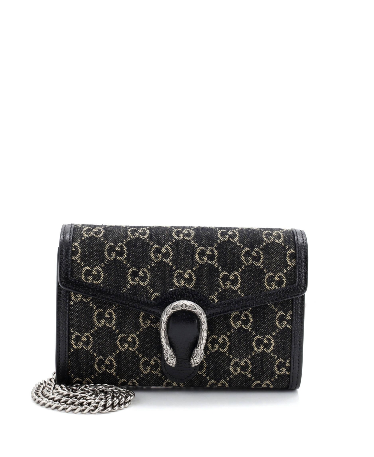 Click here for Pre-Owned Gucci Small Dionysus Chain Wallet Gg Den... prices