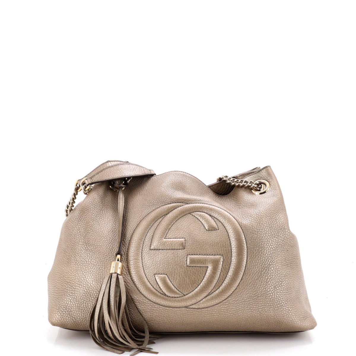 Click here for Pre-Owned Gucci Medium Soho Chain Strap Shoulder B... prices