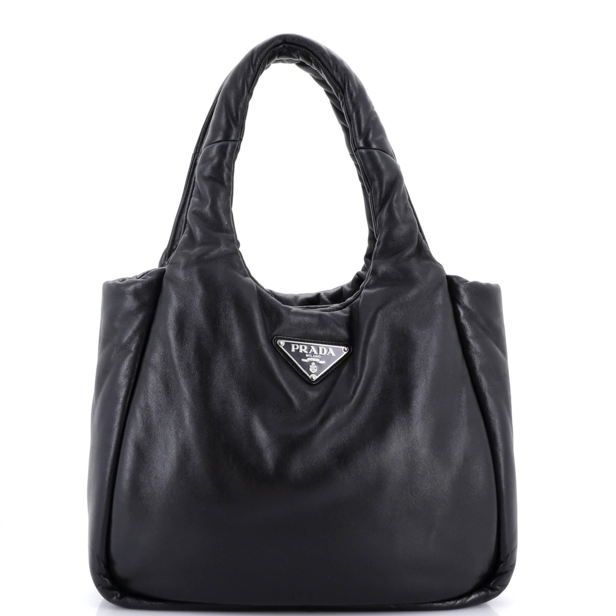 Click here for Pre-Owned Prada Medium Padded Soft Tote Leather -... prices