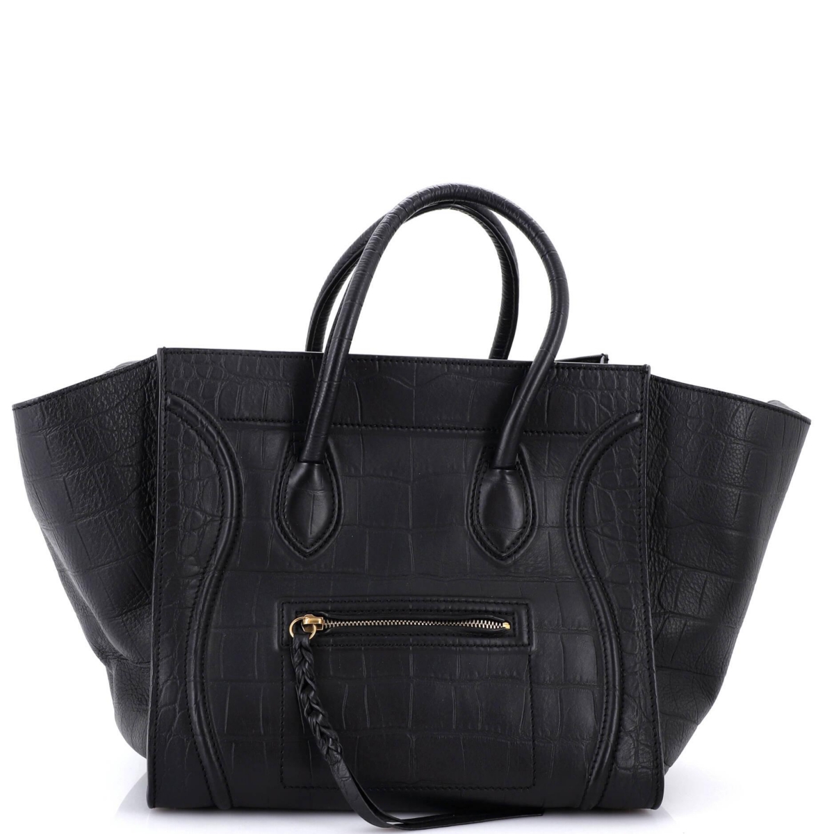 Click here for Pre-Owned Celine Medium Phantom Bag Embossed Leath... prices