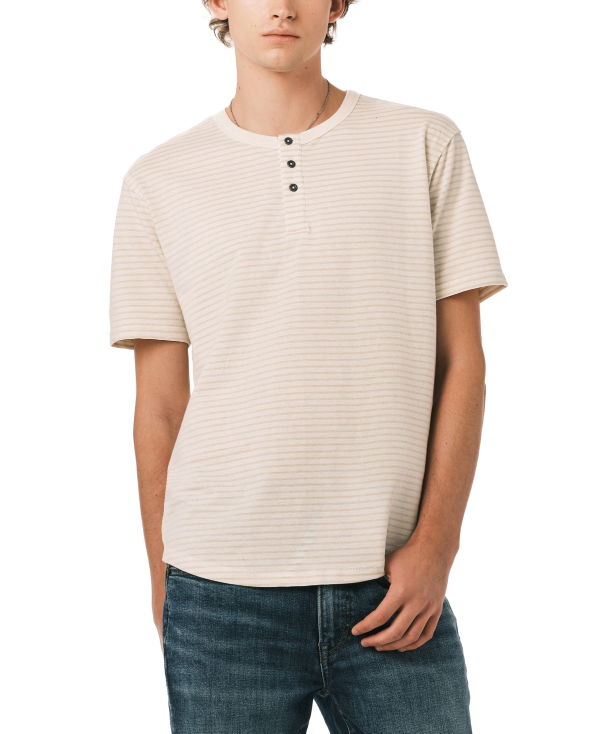 Click here for Buffalo David Bitton Mens Striped Short-Sleeve Hen... prices