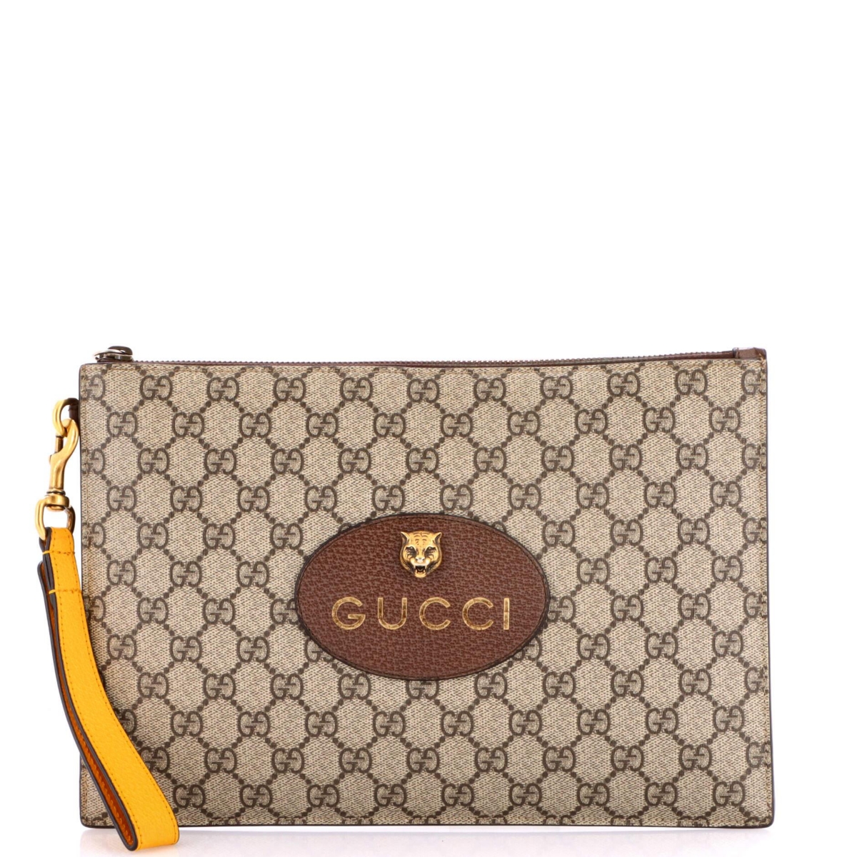 Click here for Pre-Owned Gucci Neo Vintage Wristlet Pouch Gg Coat... prices