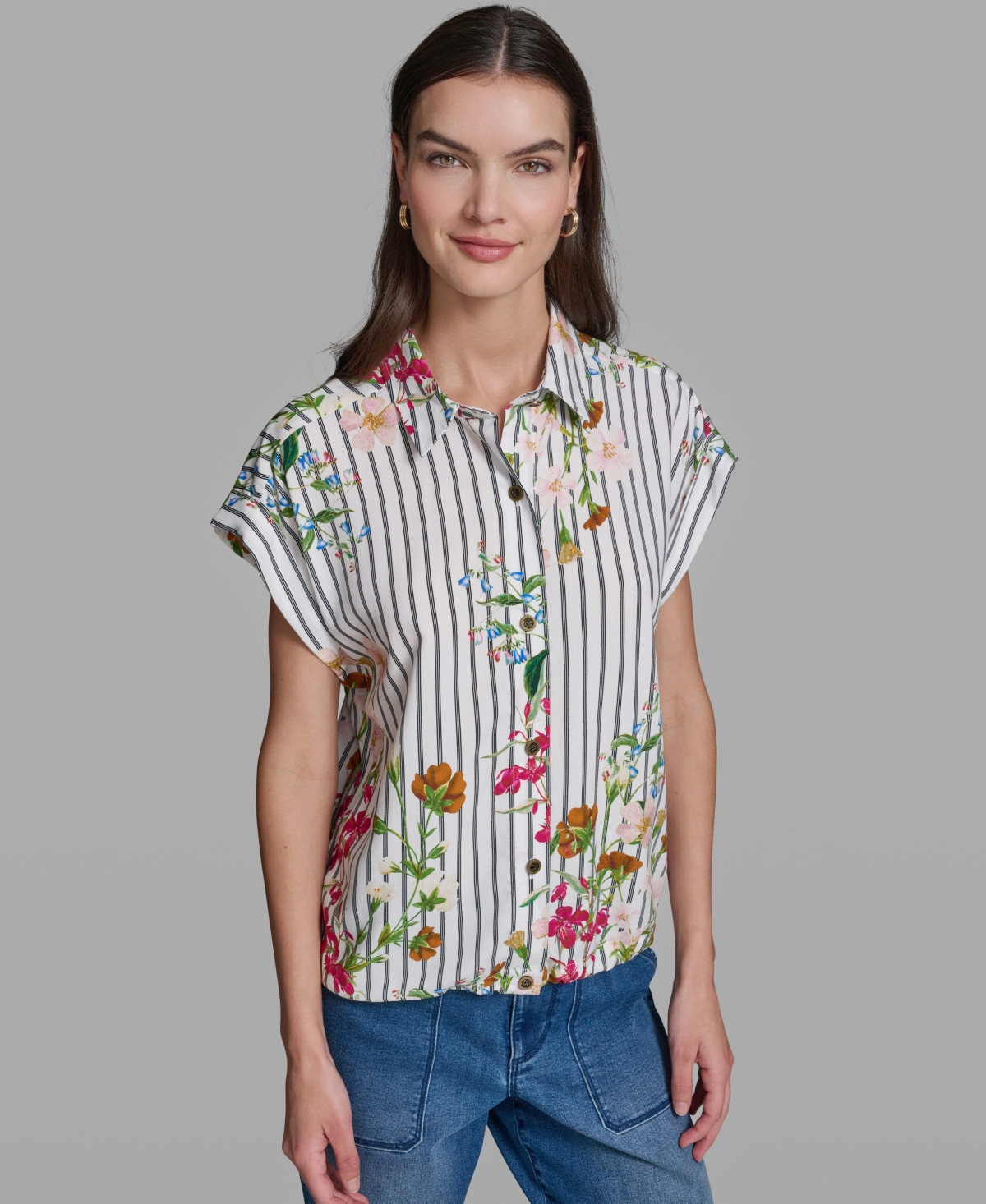 Click here for Karl Lagerfeld Paris Womens Short-Sleeve Bungee Wo... prices