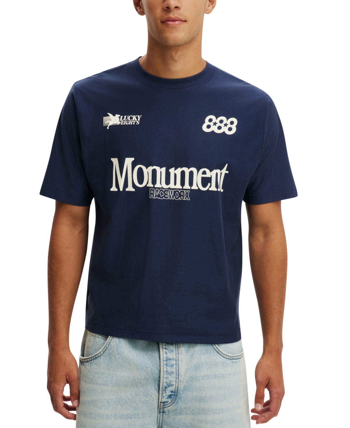 Click here for Cotton On Mens Cropped Modern-Fit Graphic T-shirt... prices