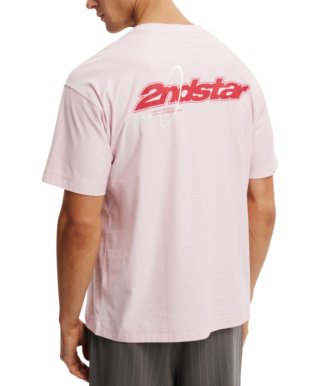 Click here for Cotton On Mens Modern Box-Fit Graphic T-Shirt - Pi... prices