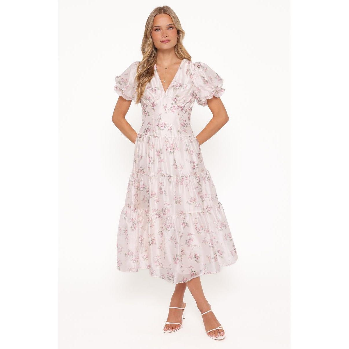 Click here for Petal and Pup Womens Jocelyn Maxi Dress - Ivory/pi... prices