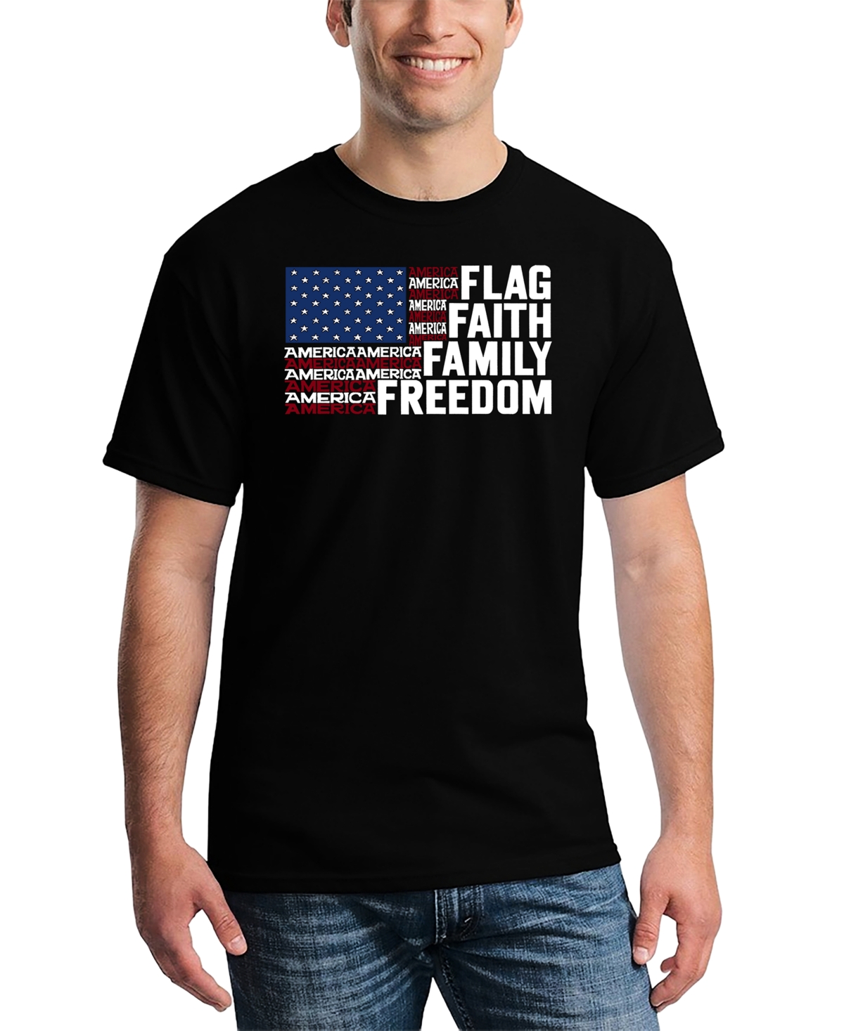 Click here for La Pop Art Mens Flag Faith Family Freedom American... prices