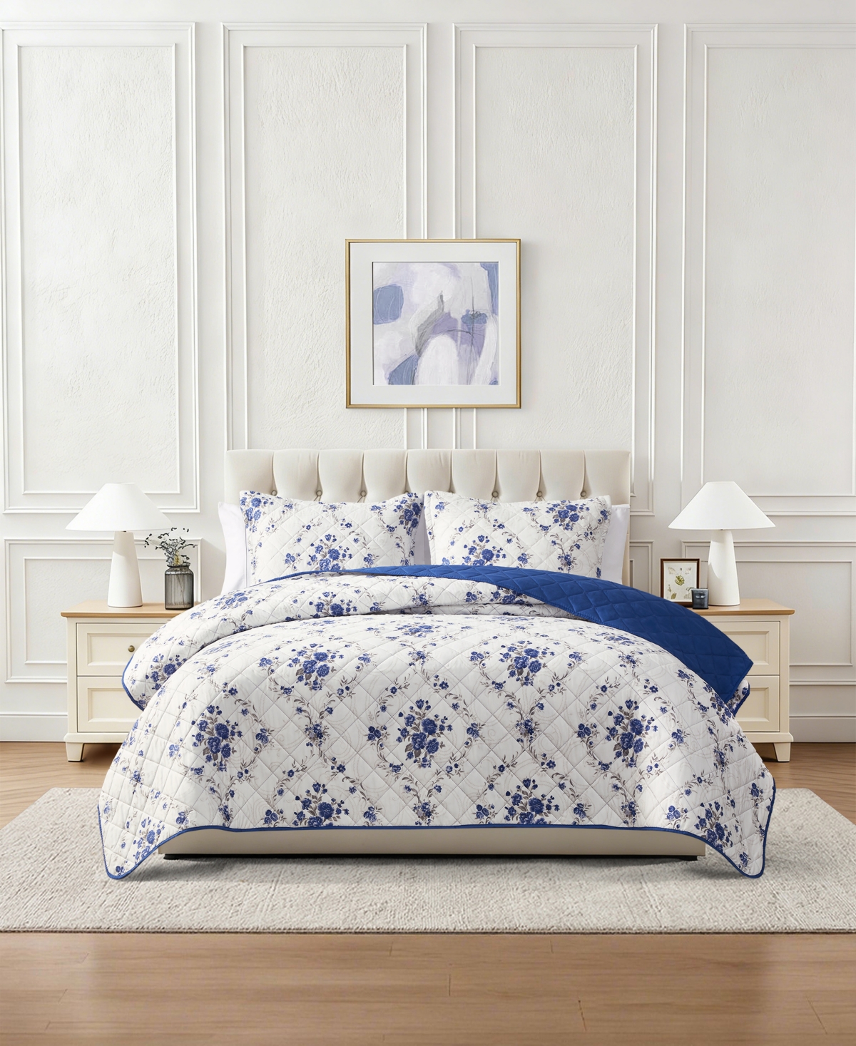 Click here for Chelsea Loft Pinsonic Floral Reversible 3-Pc. Quil... prices