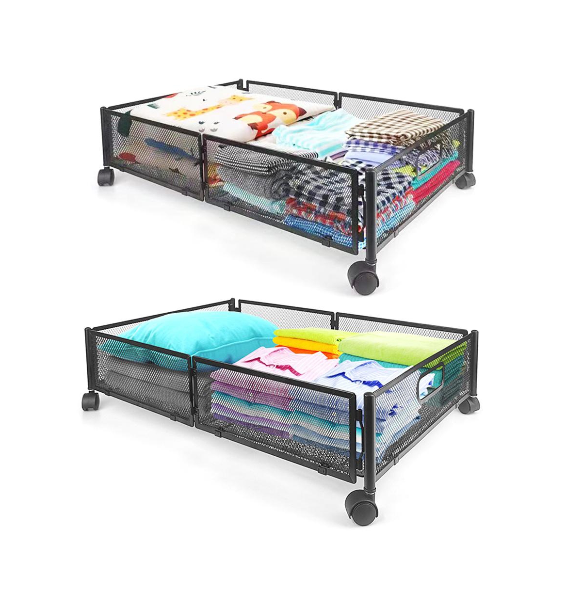 Click here for Underbed Rolling Storage Drawer with Metal Mesh Fr... prices