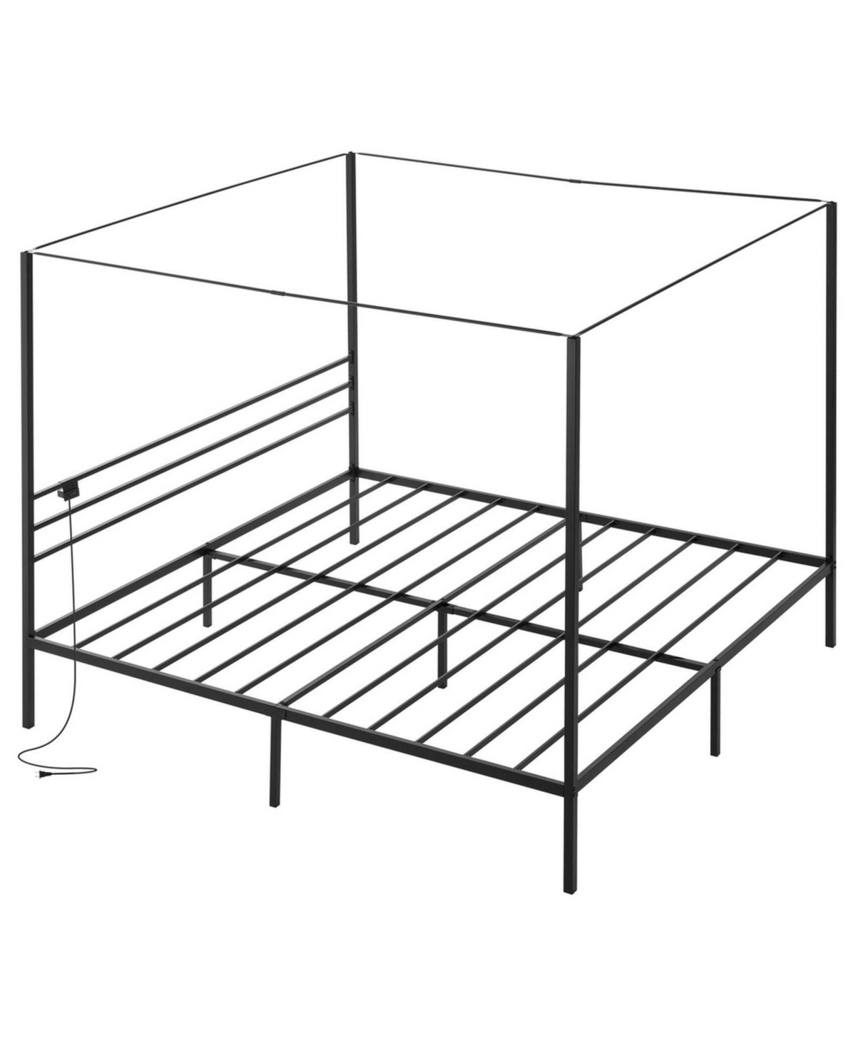 Click here for Sugift King Canopy Bed Frame Metal Four Poster wit... prices