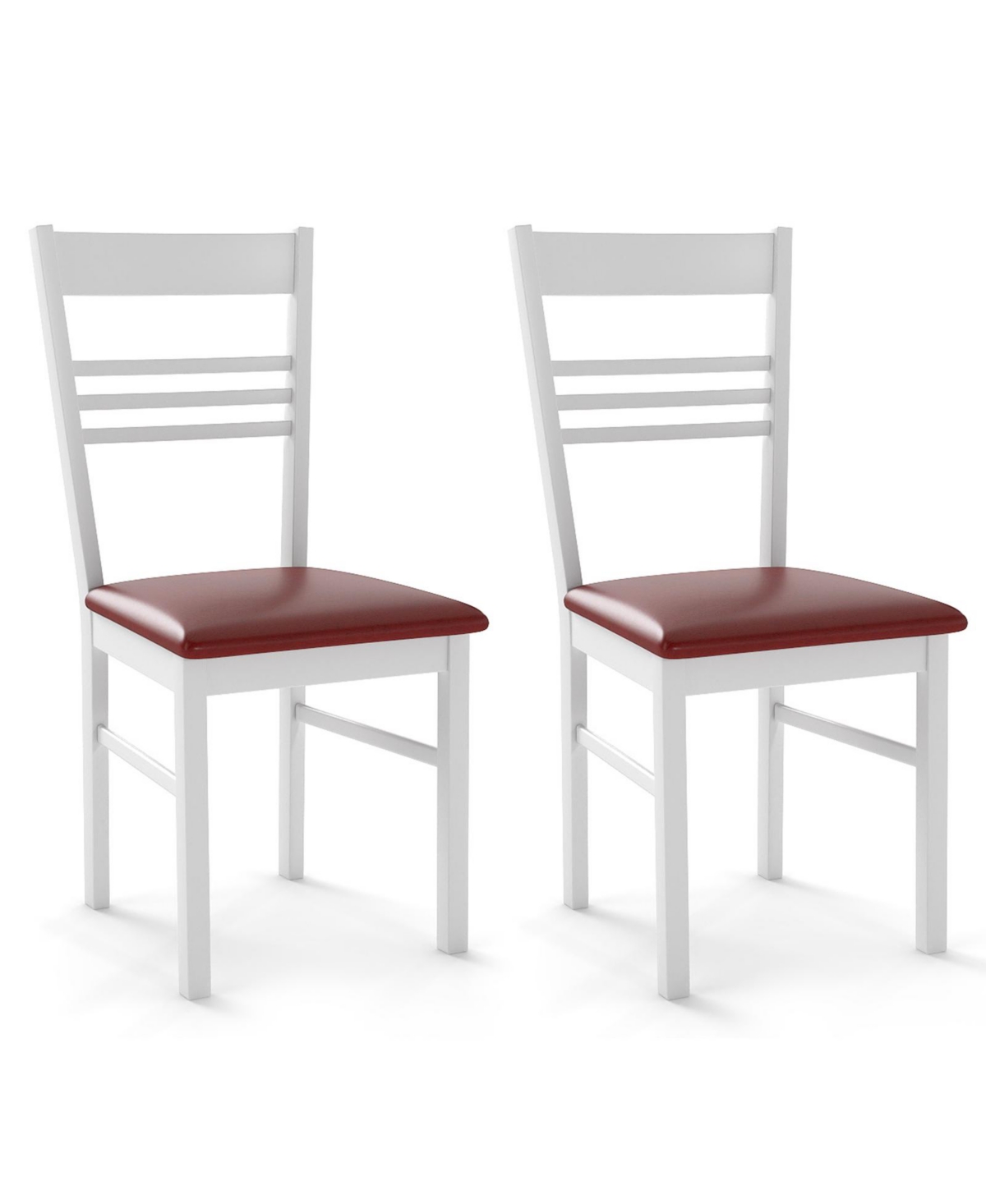 Click here for Slickblue Rubberwood Dining Chair Set of 2 for Hom... prices