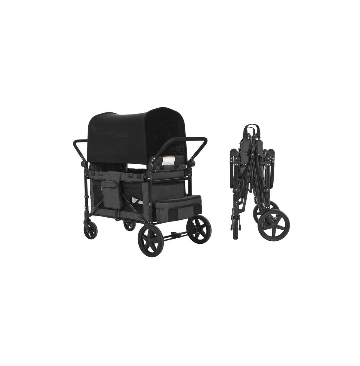 Click here for Sugift 4 Seat Wagon Stroller 330 lb Foldable Push... prices