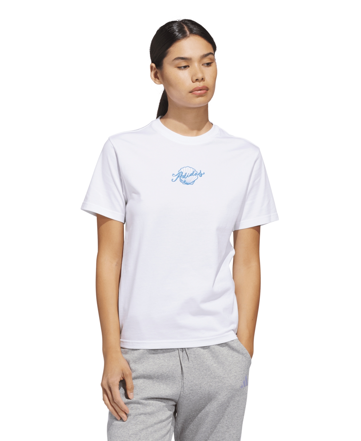 Click here for adidas Womens Crewneck Short-Sleeve Cotton T-Shirt... prices
