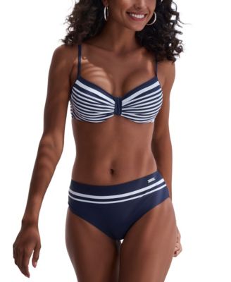 Click here for Striped Navy Underwire Bikini Top Bottom prices