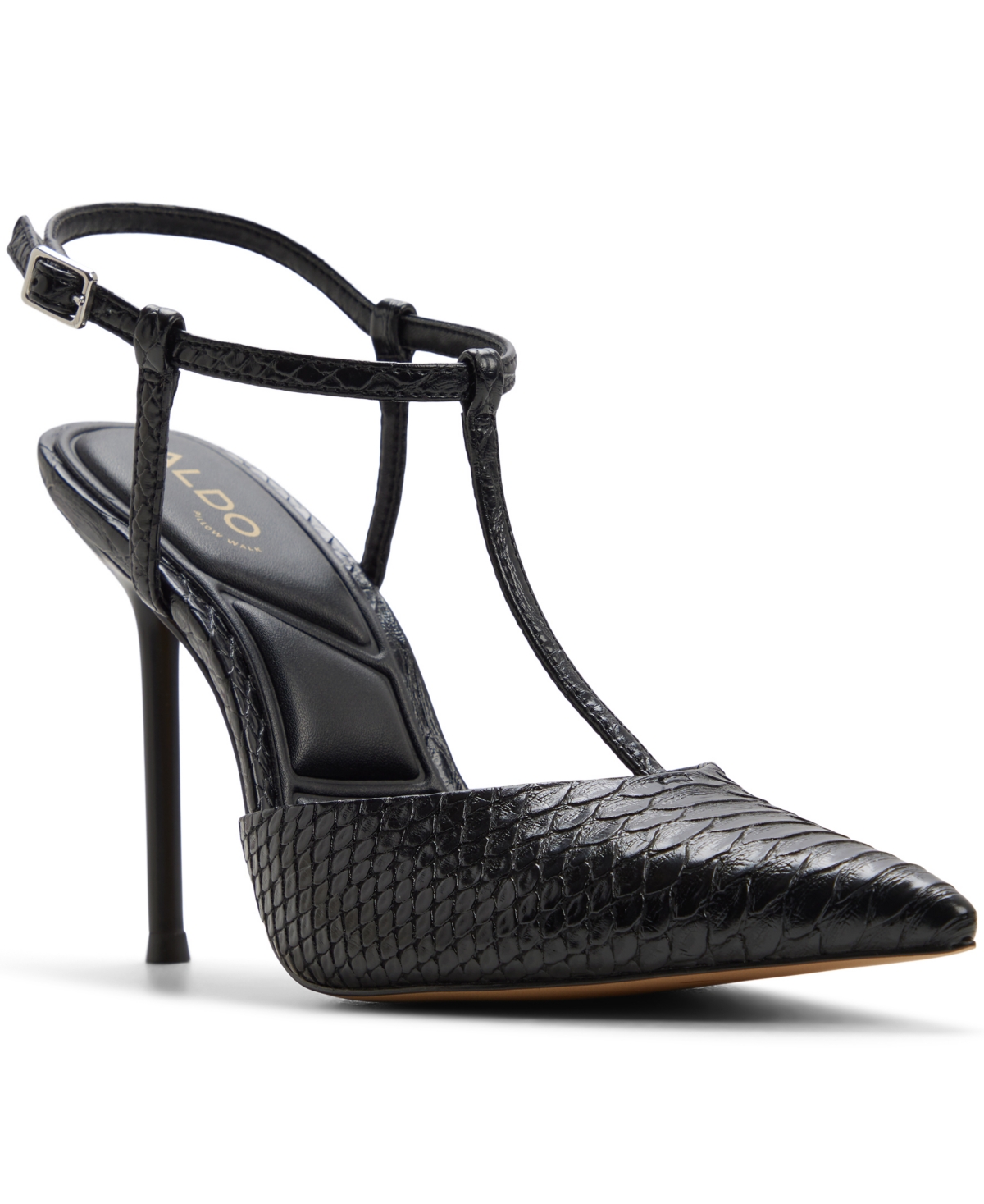 Click here for Aldo Womens Leonniah T-Strap Closed Toe Pumps - Bl... prices