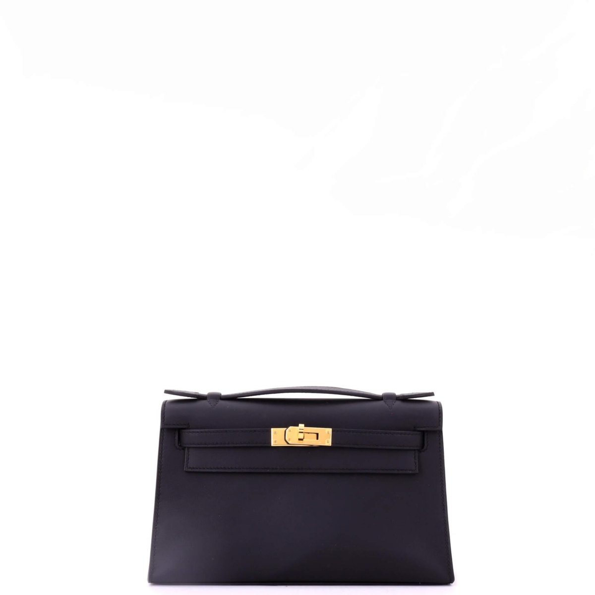 Click here for Pre-Owned HERMES Kelly Pochette Swift - Black prices