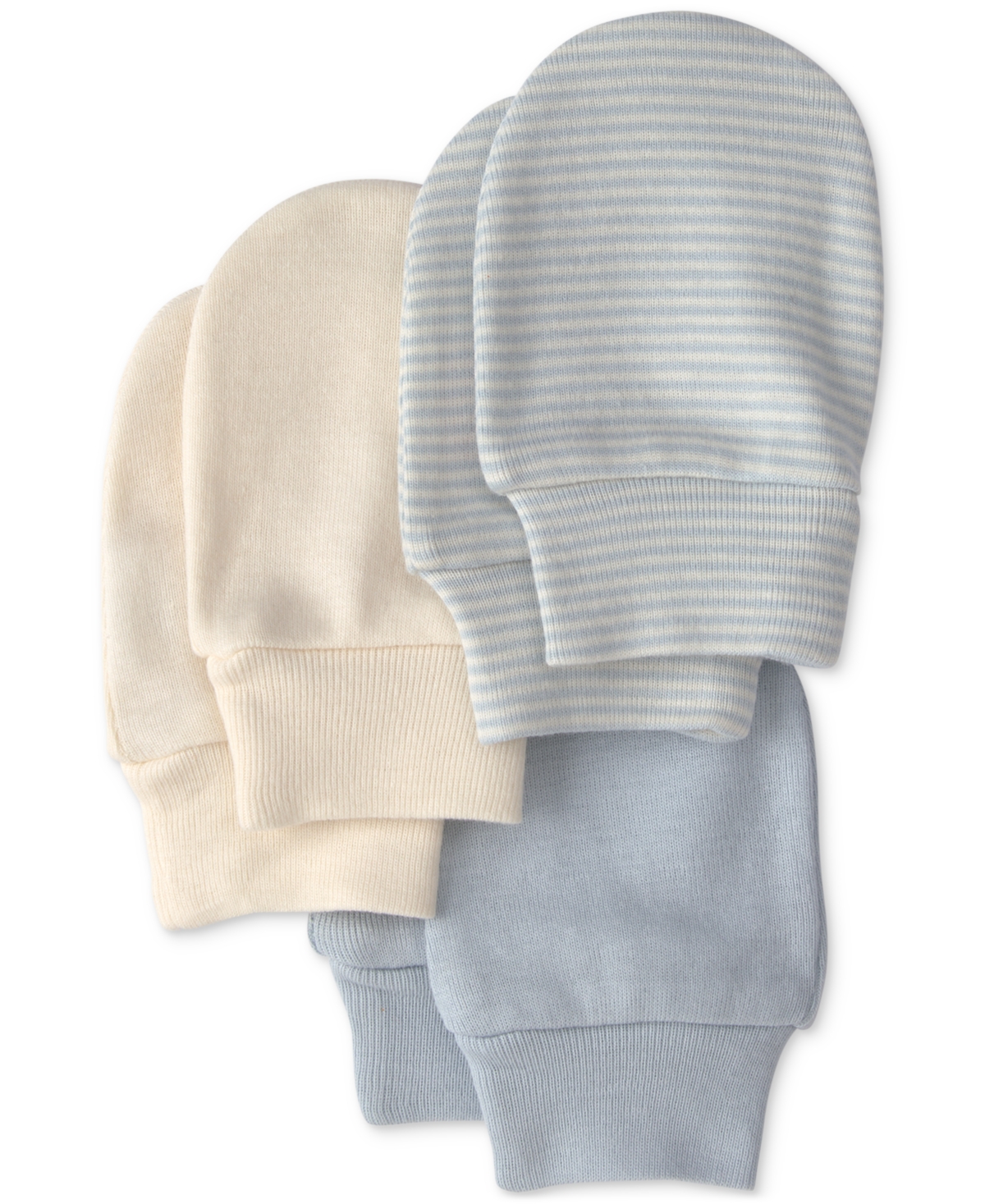 Click here for Carters Baby Boys Mitts  3-Pack - Blue/Ivory prices