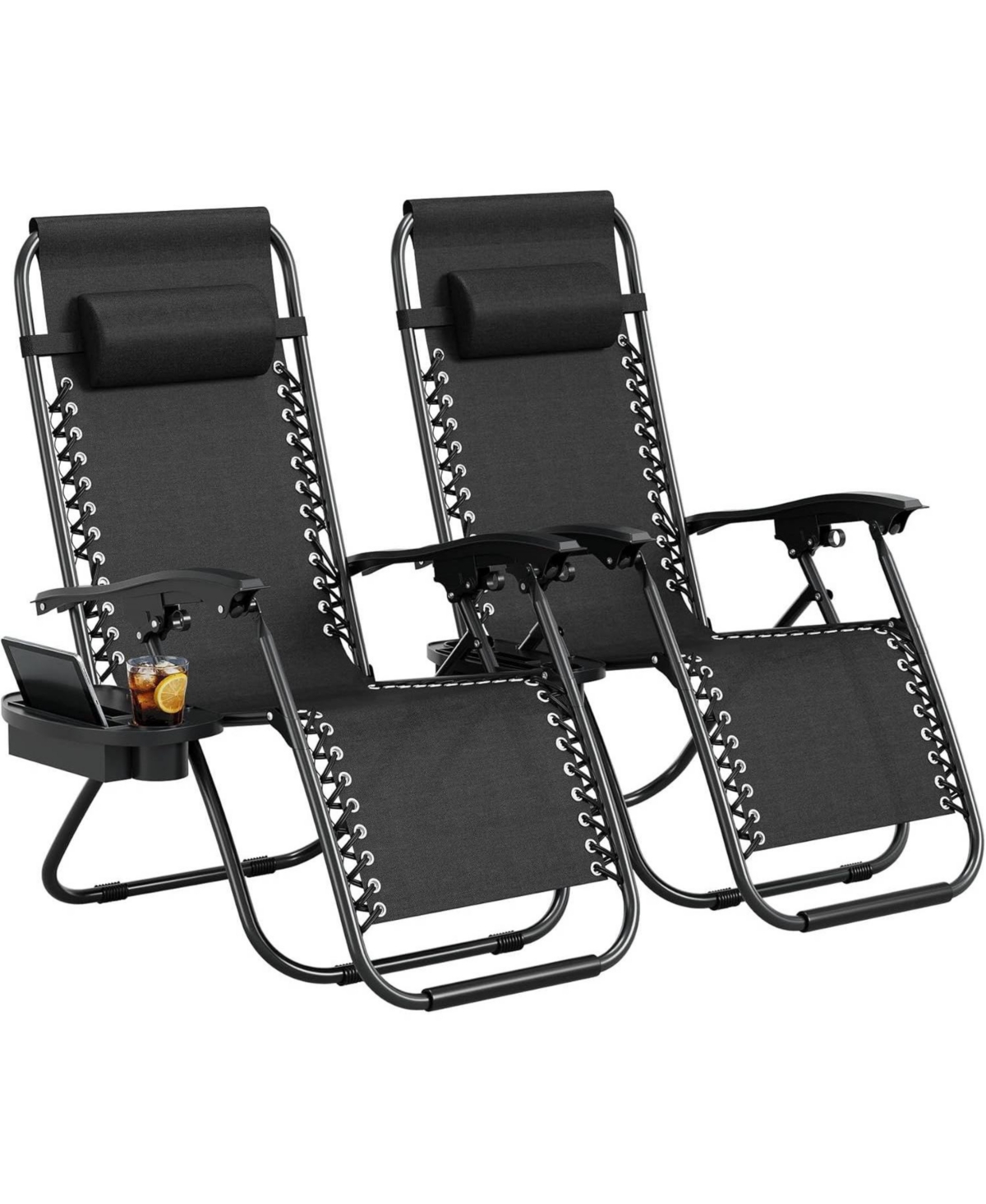 Click here for gaomon Set of 2 Patio Lounge Chair  Folding Portab... prices