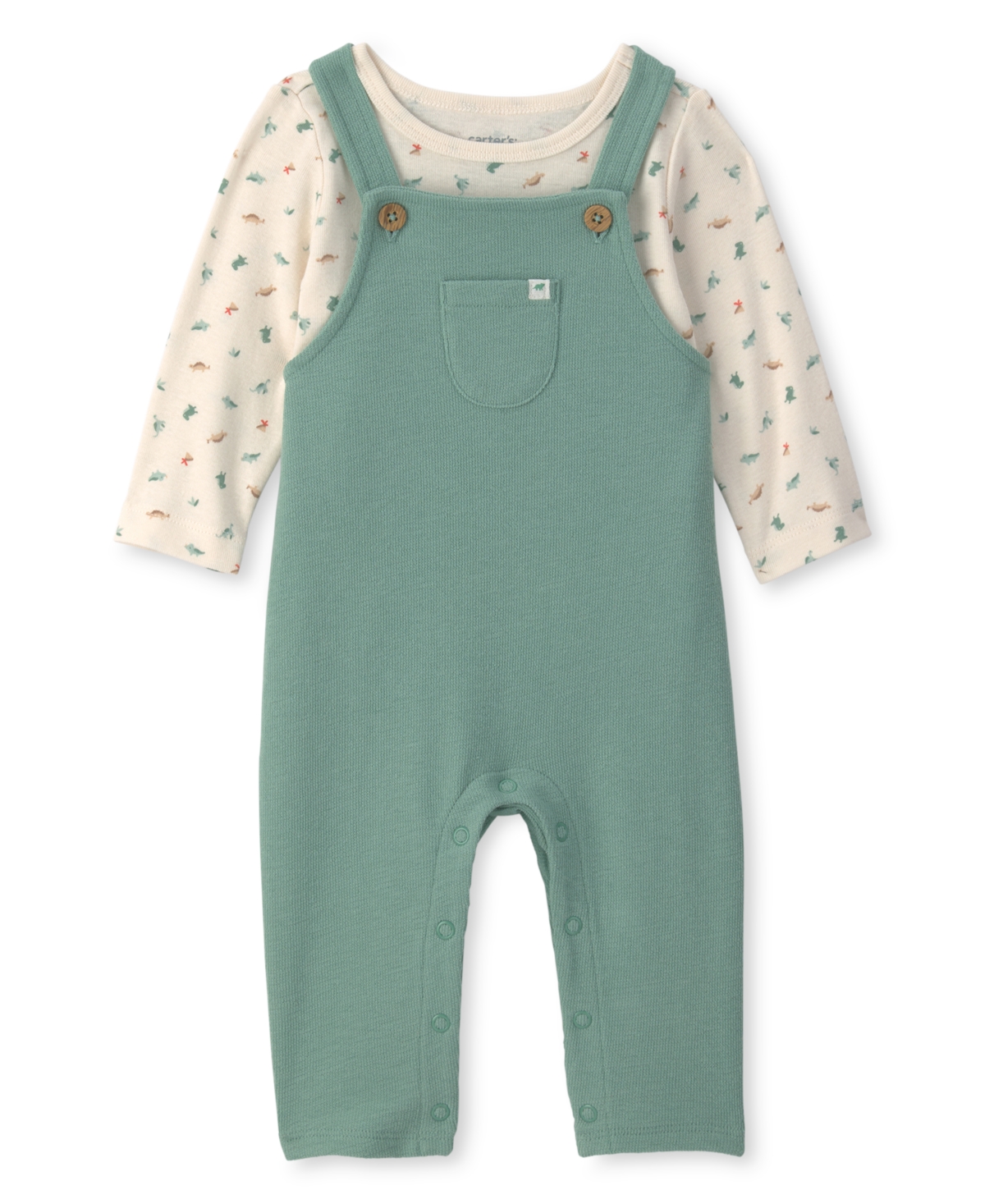 Click here for Carters Baby Boys Dinosaur Top and Overall 2-Piece... prices