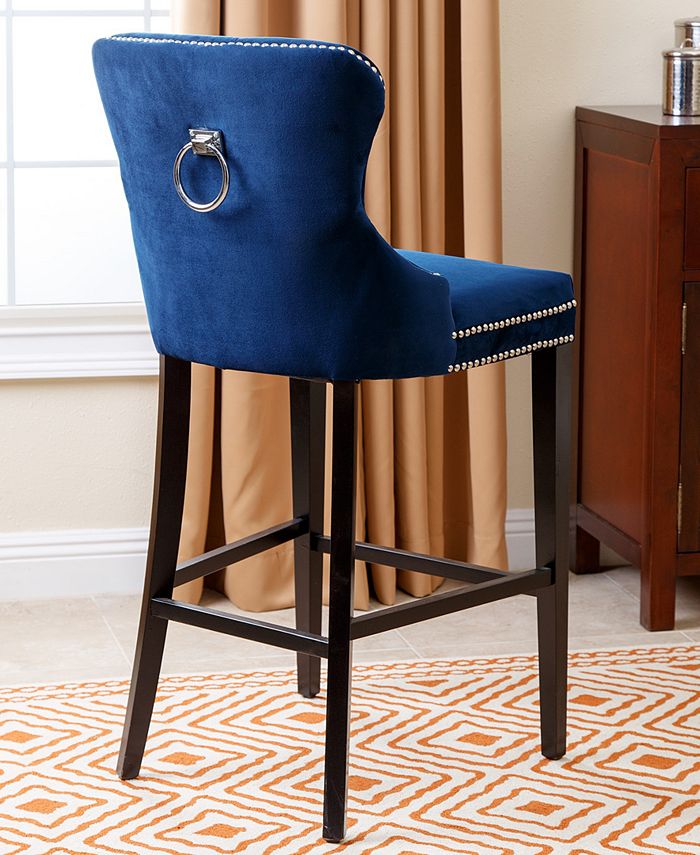 Abbyson Living Harri Tufted Bar Stool & Reviews - Furniture - Macy's