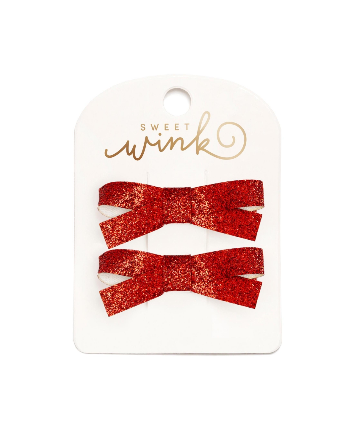 Click here for Sweet Wink Little and Big Girls Red Glitter Bow Cl... prices