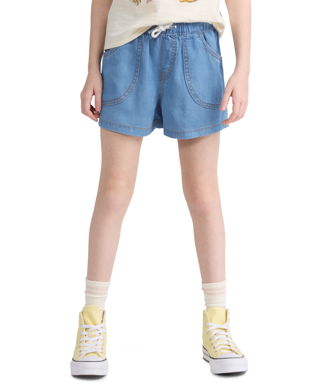 Click here for Levis Girls 7-16 Denim Parachute Shorts - Splash Z... prices