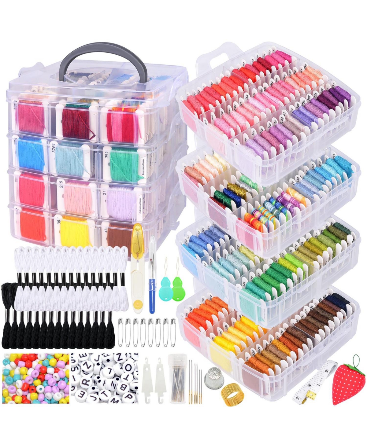 Click here for Gnuadz 1080 Pack Embroidery Floss Thread Kit Cross... prices