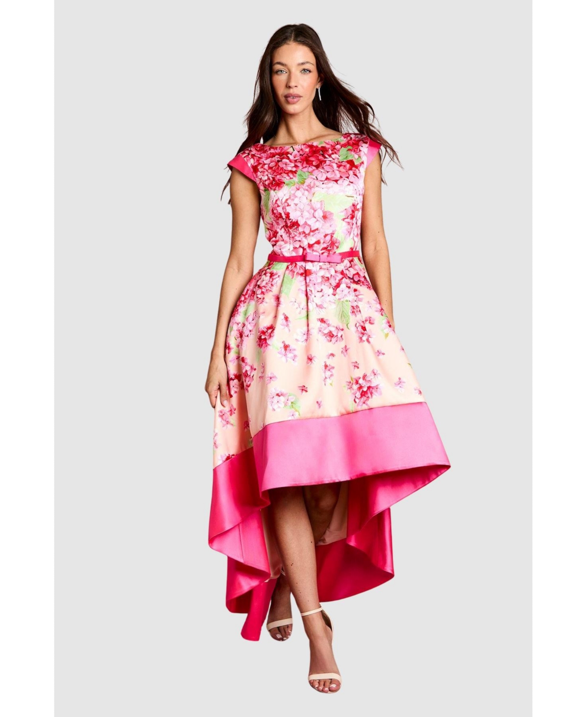 Click here for Coast Womens Twill Hi-lo Floral Printed Midi Dress... prices