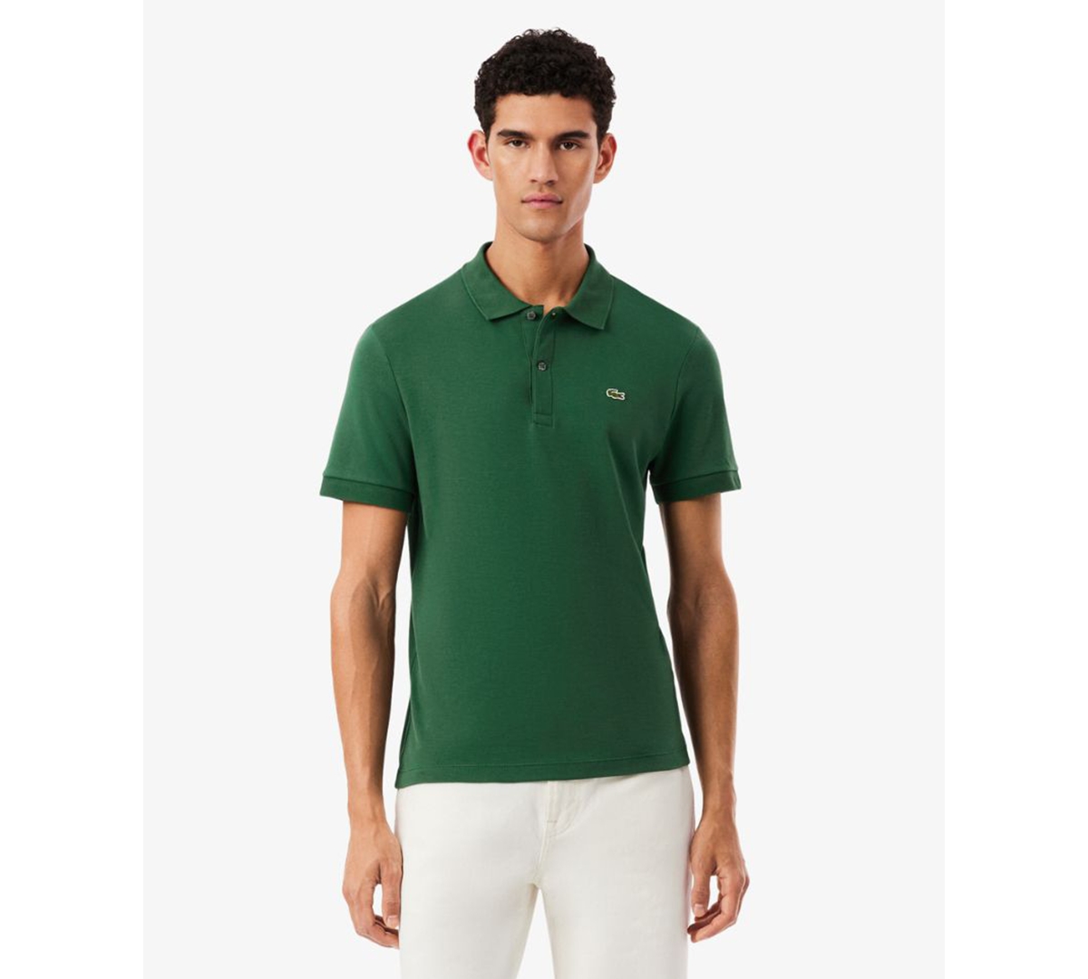 Click here for Lacoste Mens Regular-Fit Soft Touch Polo Shirt - G... prices