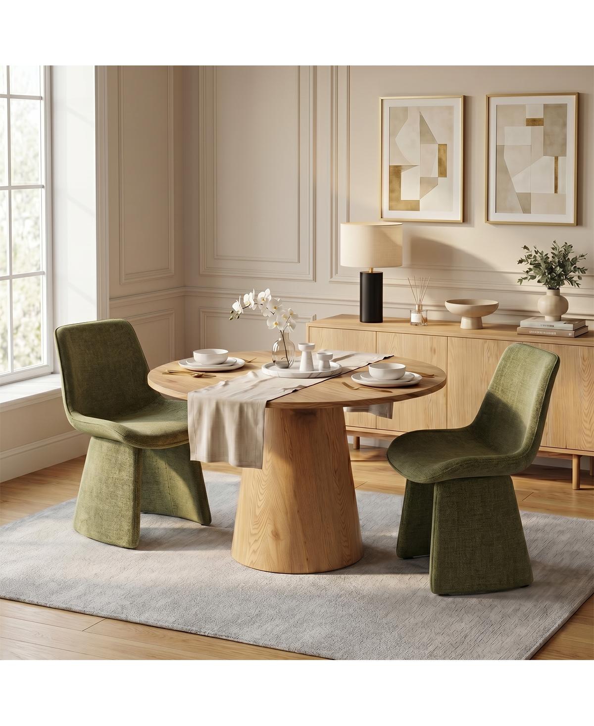 Click here for Maison Boucle Modern Upholstered Dining Chairs Set... prices