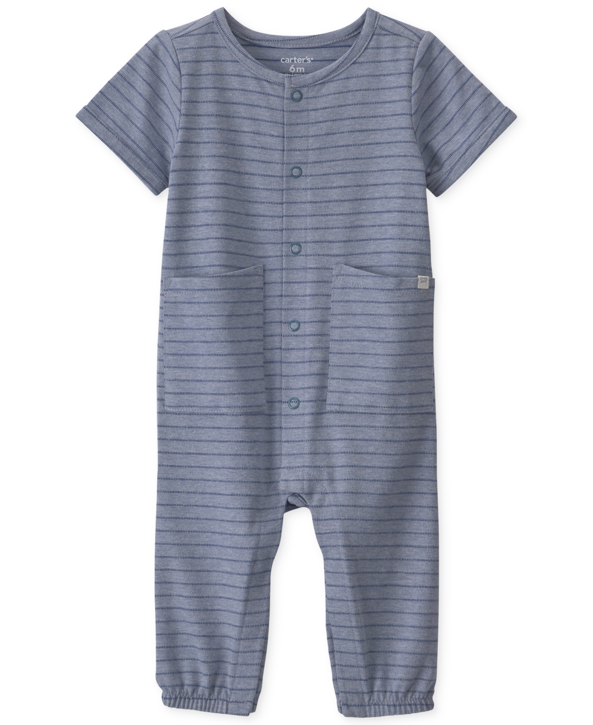 Click here for Carters Baby Boys Short-Sleeve Jumpsuit - Blue prices