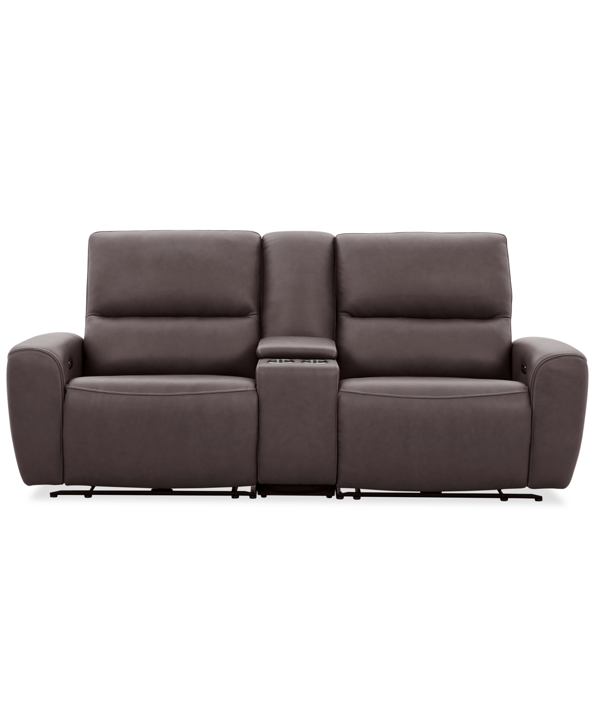 Click here for Symond 3-Piece Leather 2 Power Motion Sofa - Choco... prices