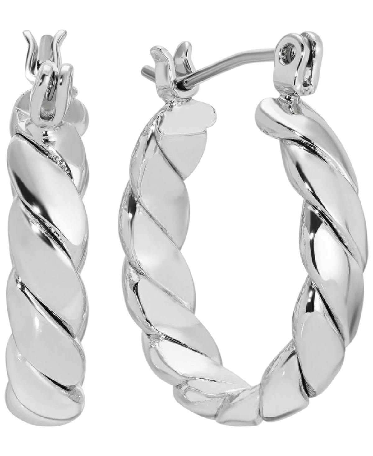 Click here for Ettika 18k Gold-Plated Mini Hoop Earrings - Silver prices