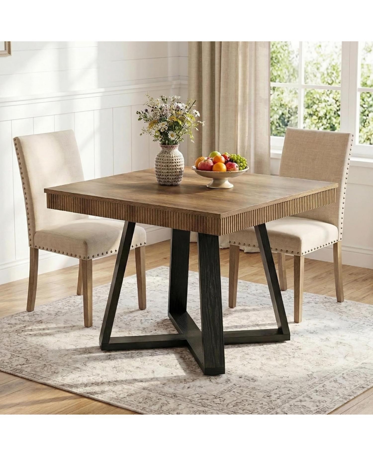 Click here for Tribesigns 31.5-Inch Square Dining Table for 4  Ru... prices