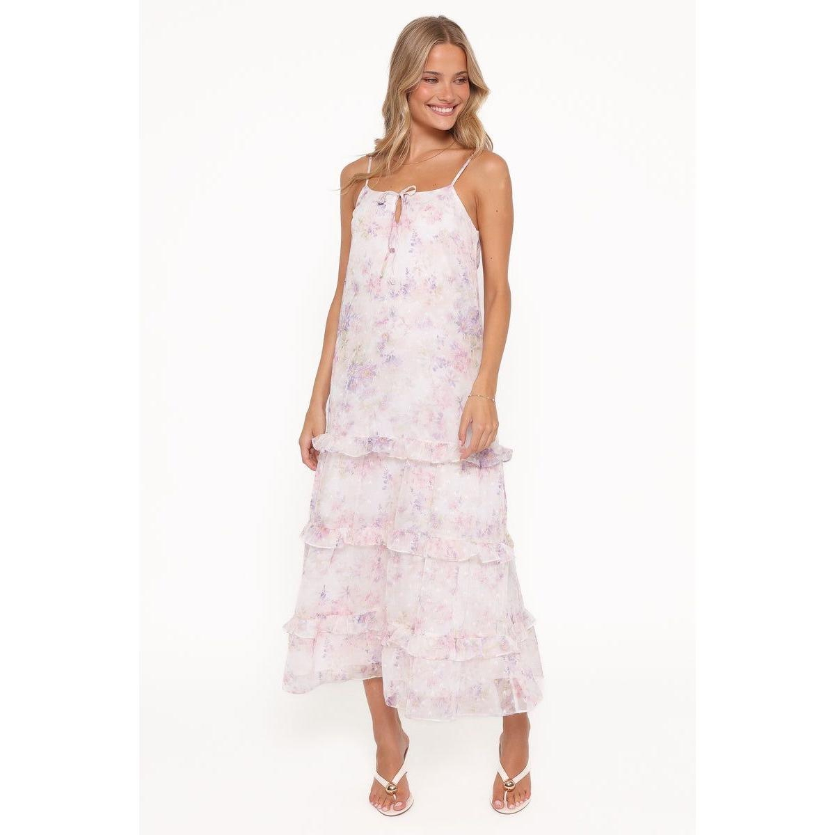 Click here for Petal and Pup Womens Minka Maxi Dress - White/mult... prices