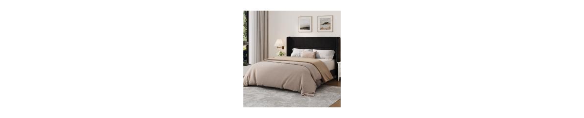 Click here for gaomon Bed Frame with Wingback Headboard  Velvet U... prices
