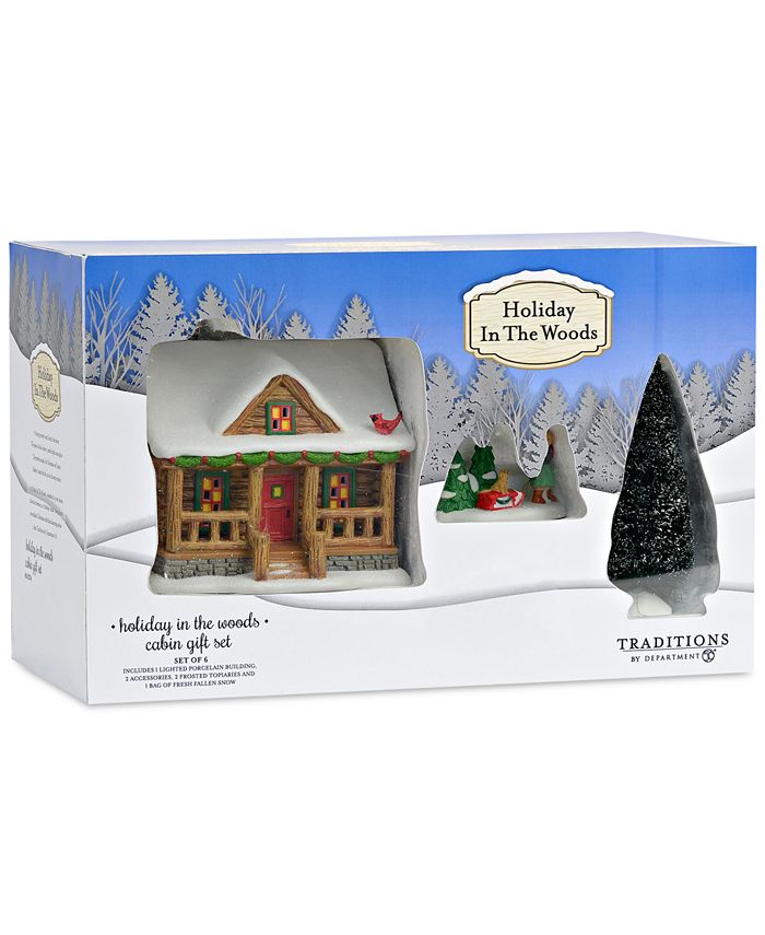 Department 56 Holiday in the Woods Mid-Year Collection, Holiday Cabin 5 ...