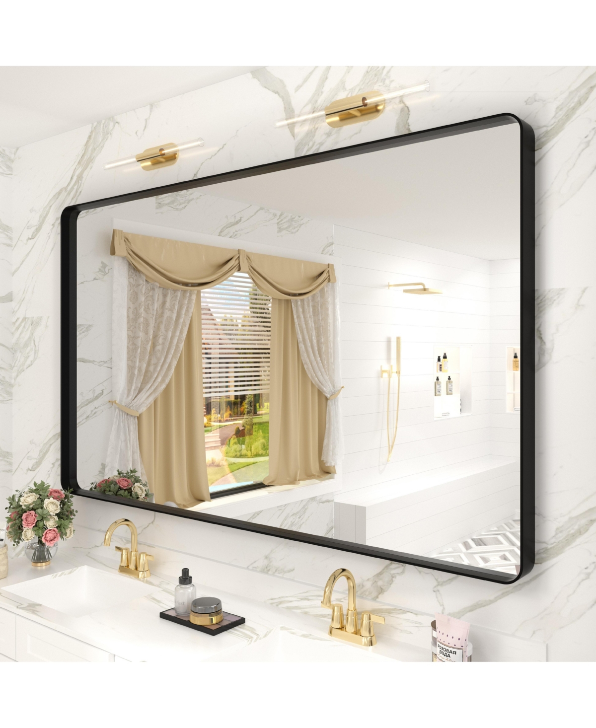 Click here for Apmir 60 x 36 High-Strength Tempered Glass and Alu... prices